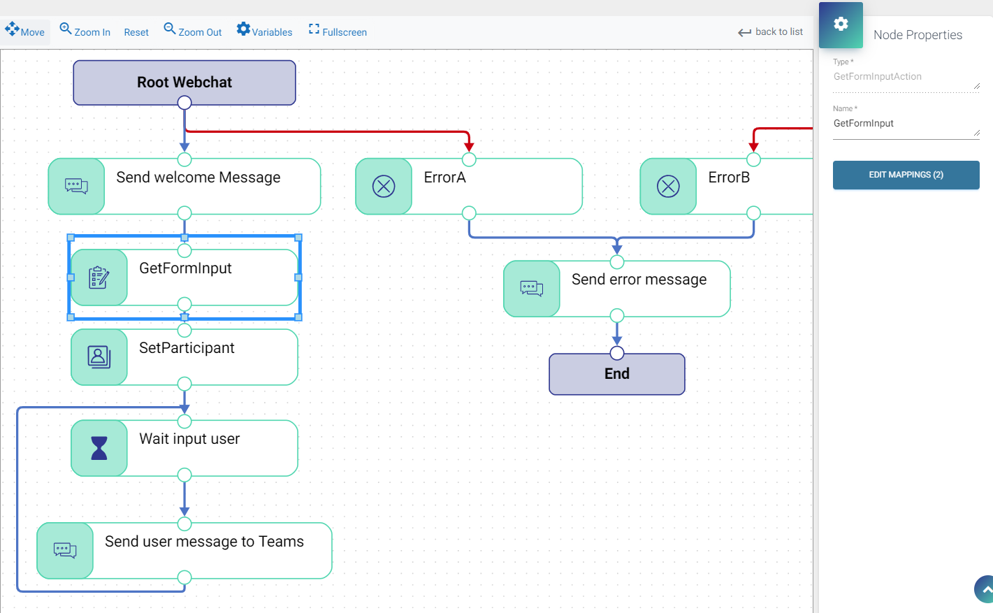 Use webchat form to recognize customer - ROGER365.io
